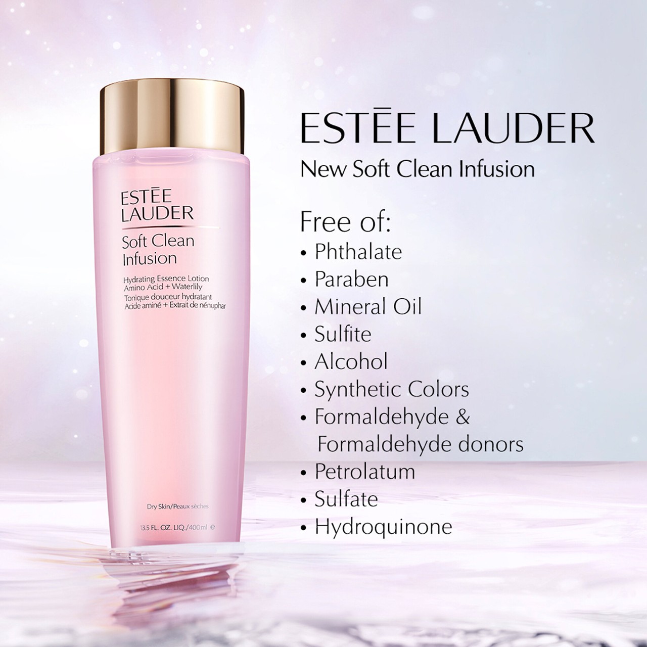 Estée Lauder Soft Clean Infusion Hydrating Essence Lotion with Amino ...